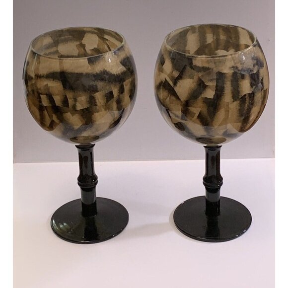 Accents | Tortoise Shell Goblet Stem Candle Holder Set Signed Lyn ...
